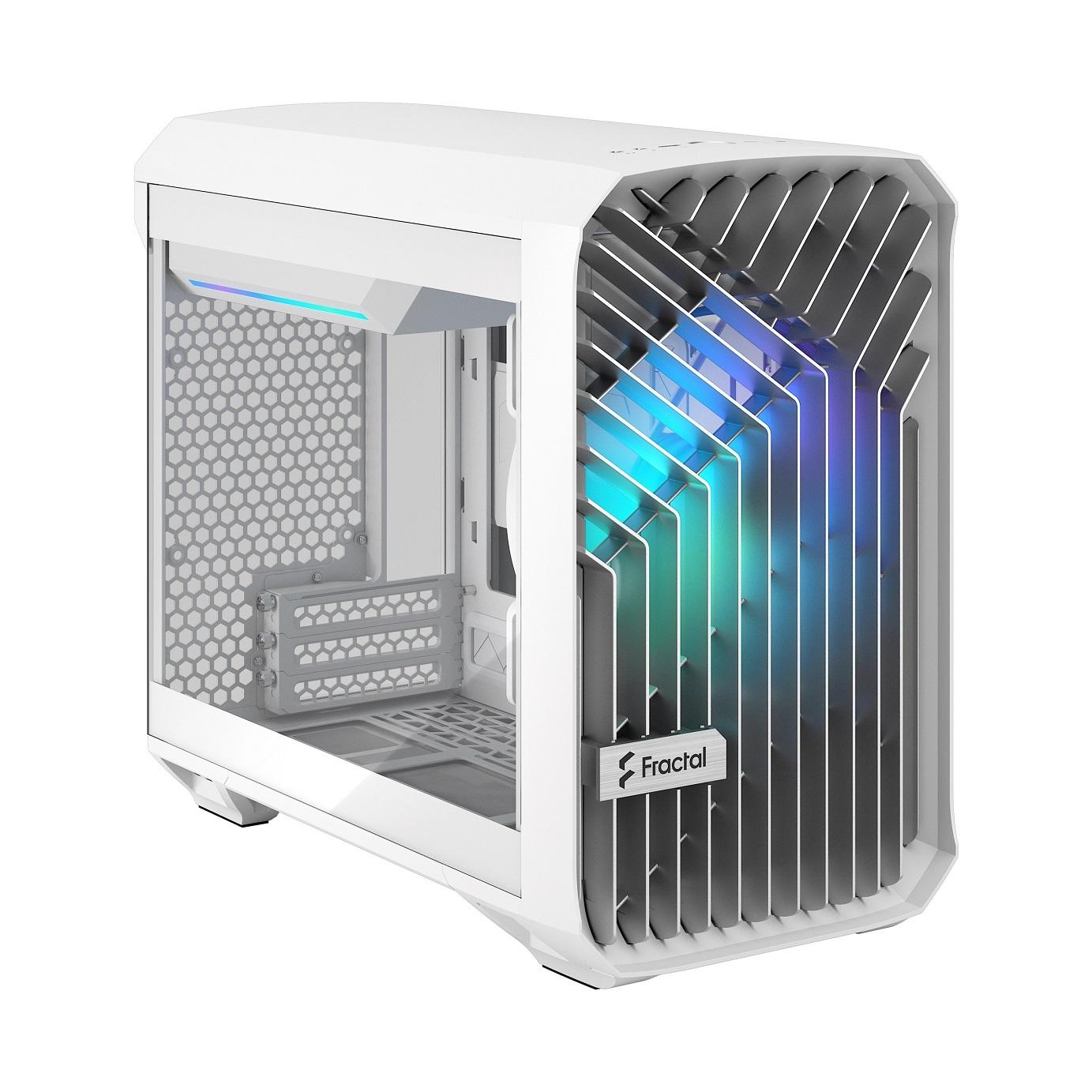 Fractal Design Torrent Nano RGB White TG Clear Tint/Micro Tower ...